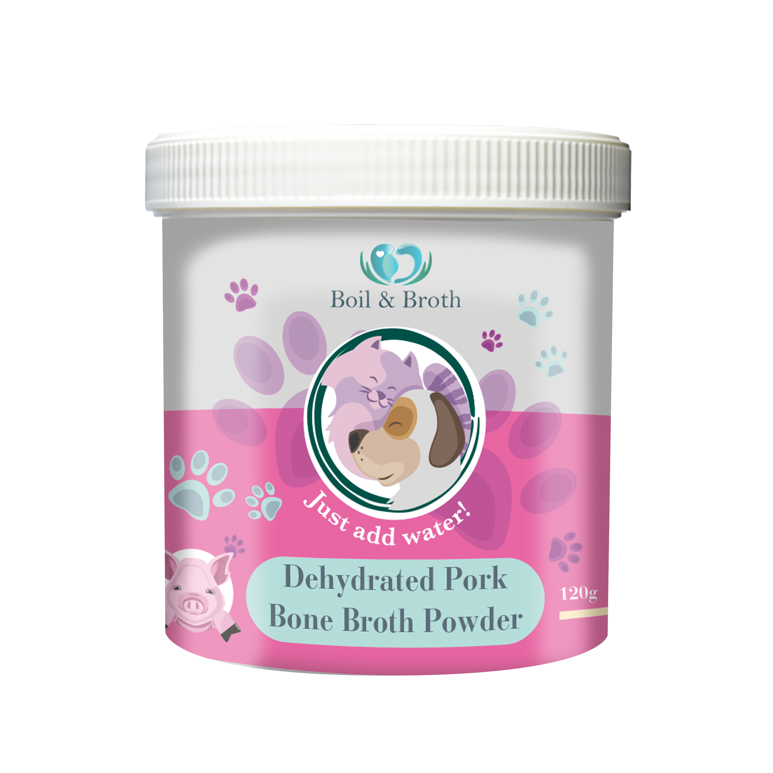 Boil & Broth Dehydrated Pork Broth Powder 35g & 120g | barkinBISTRO